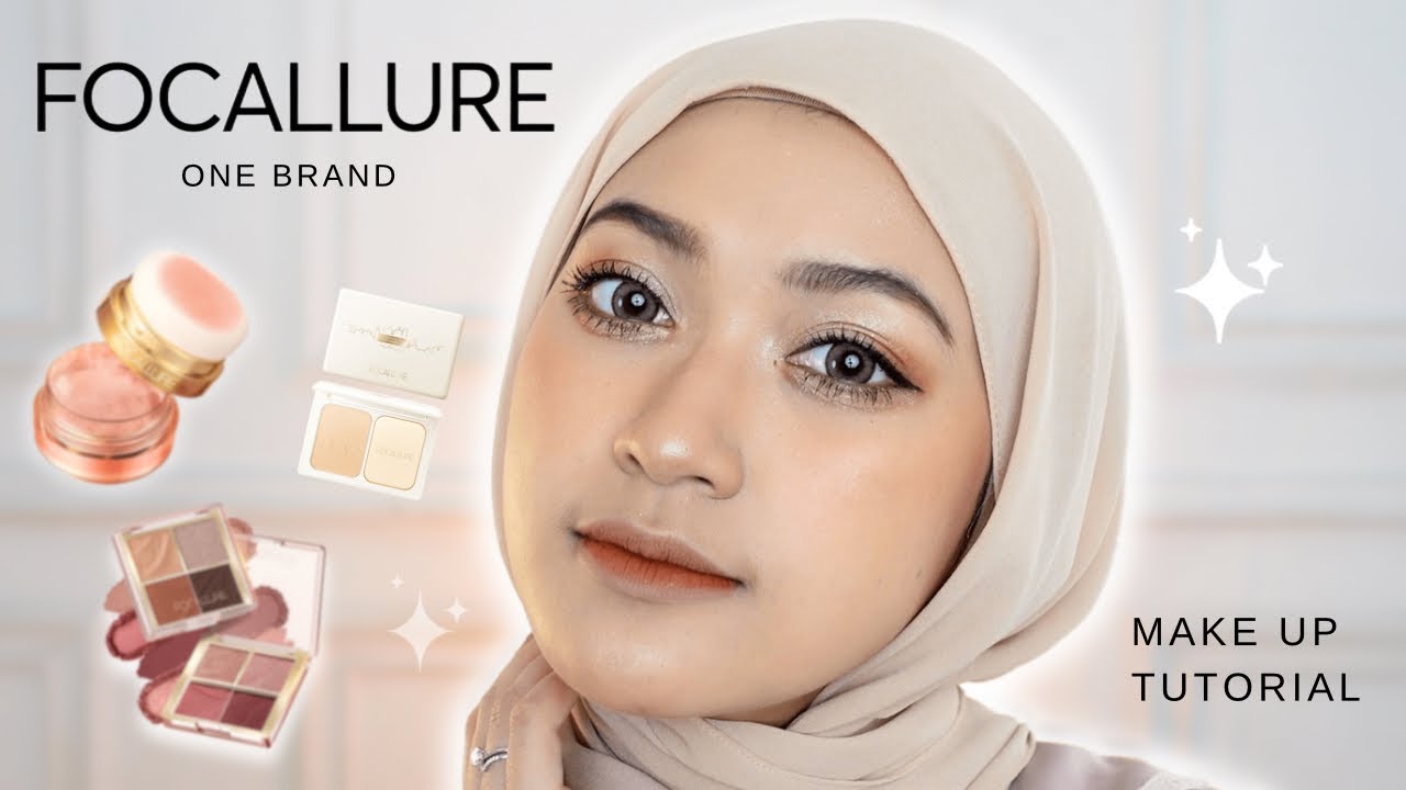 FOCALLURE ONE BRAND MAKEUP TUTORIAL. MURAH SIH.. TAPI?? | SARITIW - YouTube