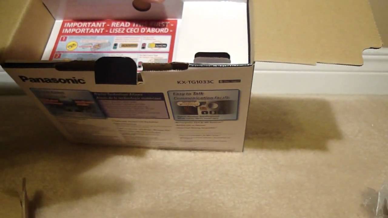 Unboxing a Panasonic Home Phone - YouTube