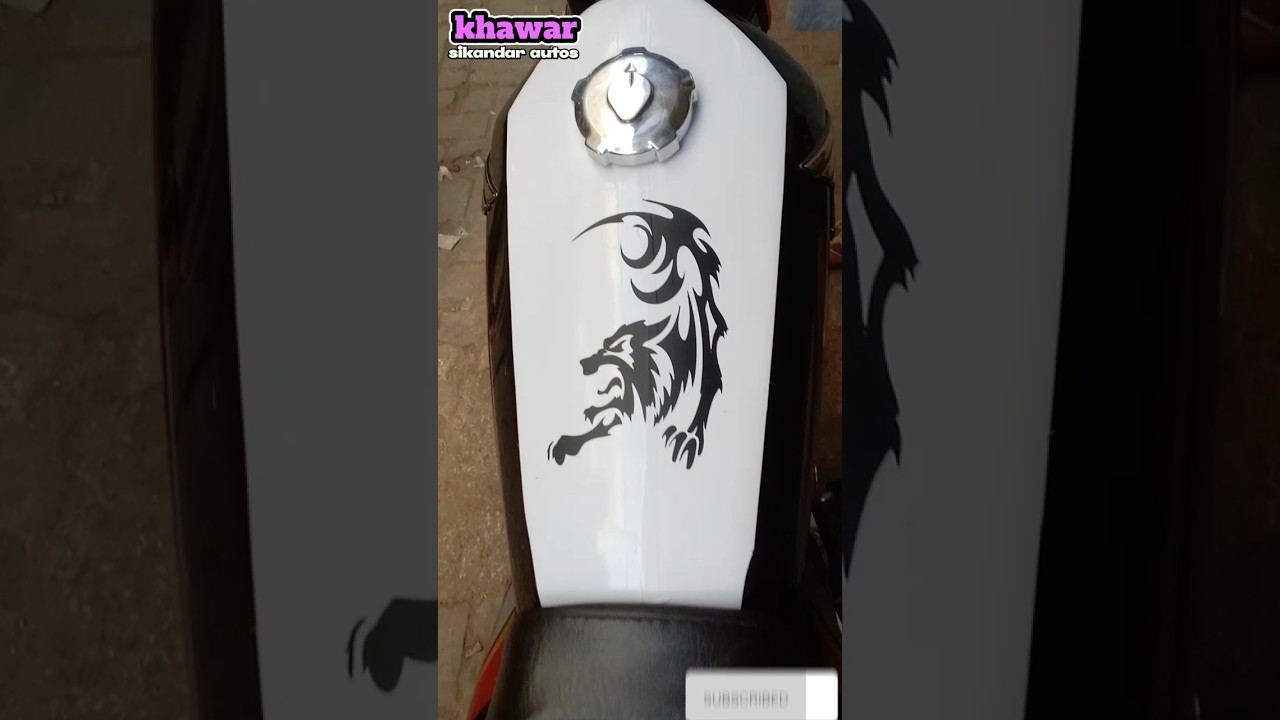 Honda bike 125 tanki medication sticker trand wrape - YouTube