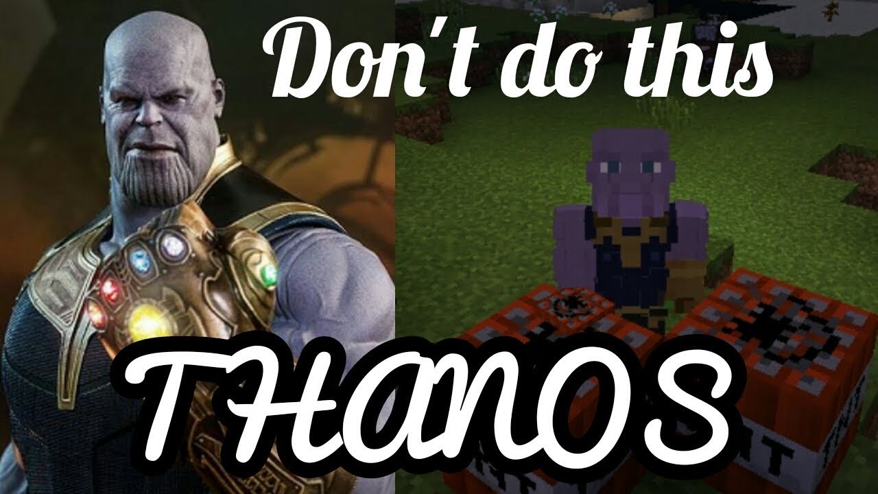 Thanos Playing Minecraft | Iron Man is Trying to Stop Thanos! - YouTube