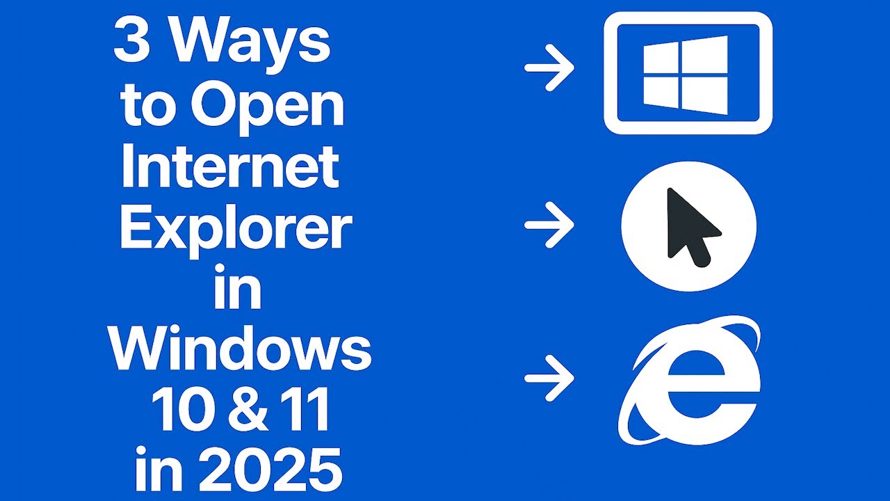 🔵 Three Ways to Open Classic Internet Explorer on windows in 2025 🔵 ...