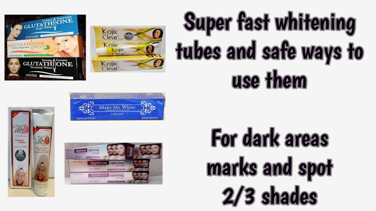 Best whitening tubes and safe ways to use for a better result - YouTube