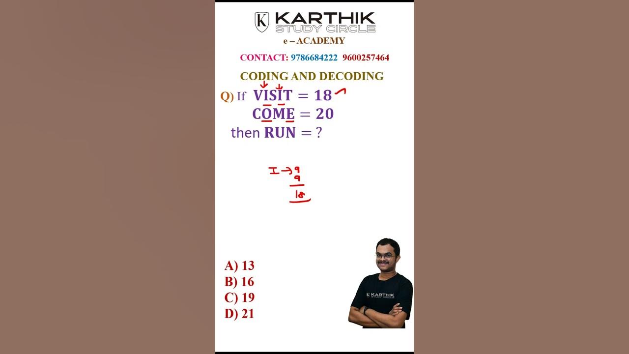 Coding and decoding #SSCCGL2024 #rrbntpc2024 #tnpscaptitude #codinganddecoding # ...