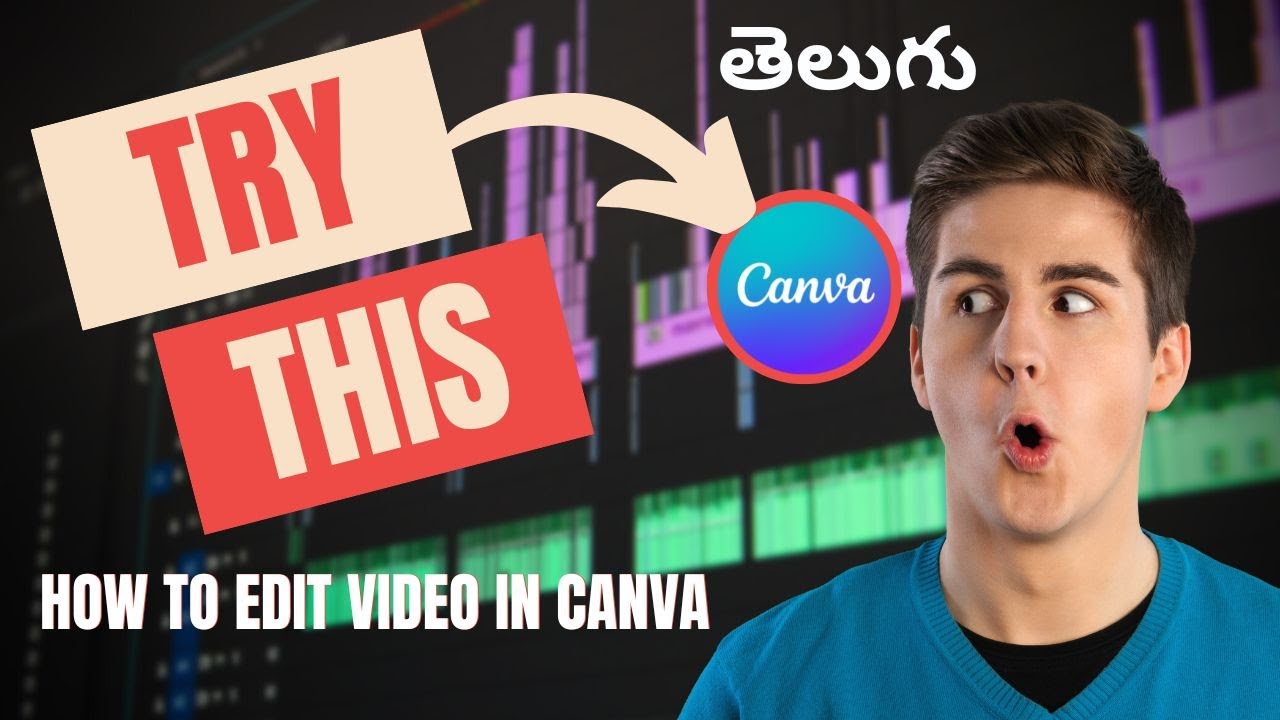 Canva Video Editing Tutorial Telugu Youtube