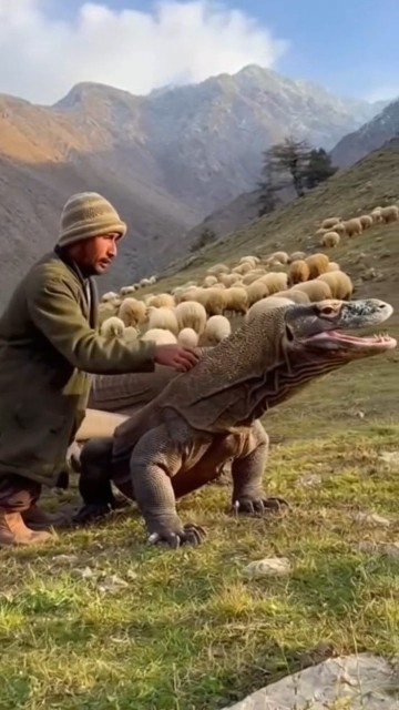 Shepherds Tame Komodo Dragons in Uzbekistan - YouTube