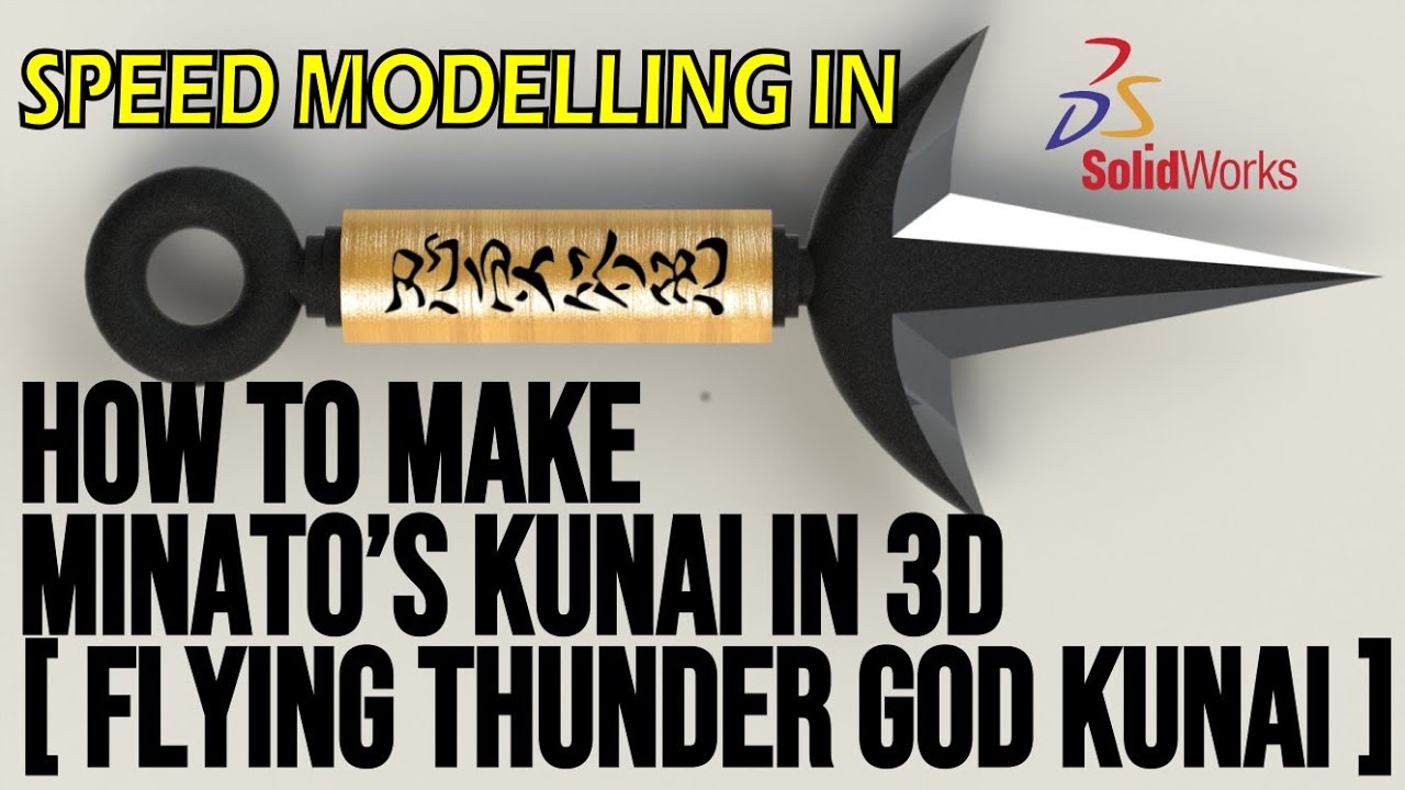 How to make Minato's kunai in 3D ( Flying Thunder God Kunai) as seen in ...