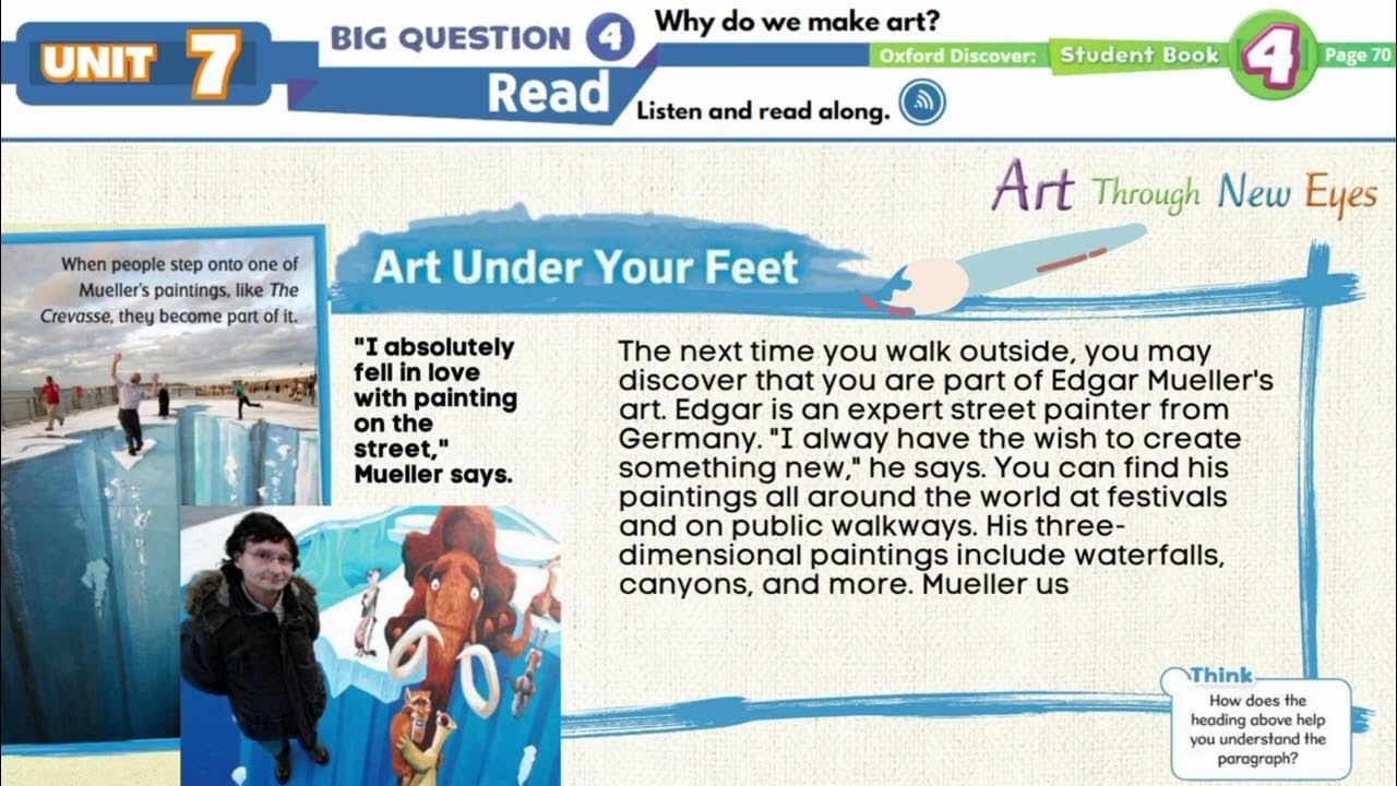 Oxford Discover 4 Unit 7 Reading - YouTube