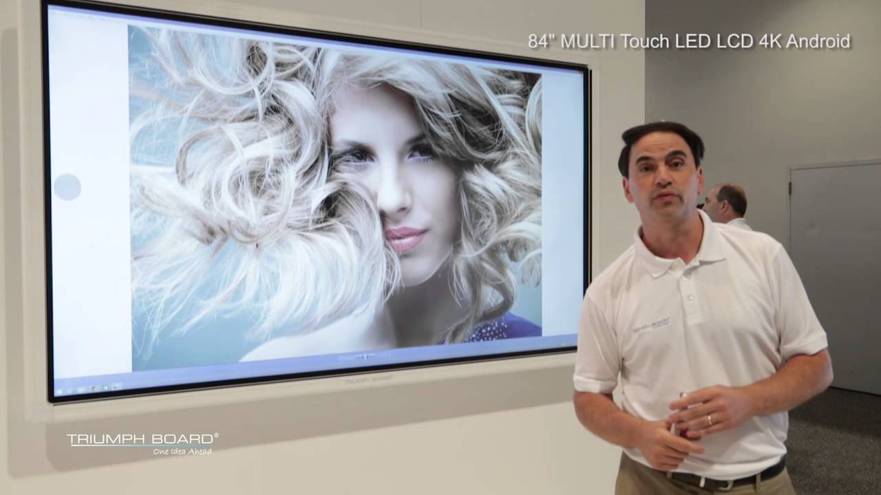 TRIUMPH BOARD 84" MULTI Touch LED LCD 4K Android - YouTube