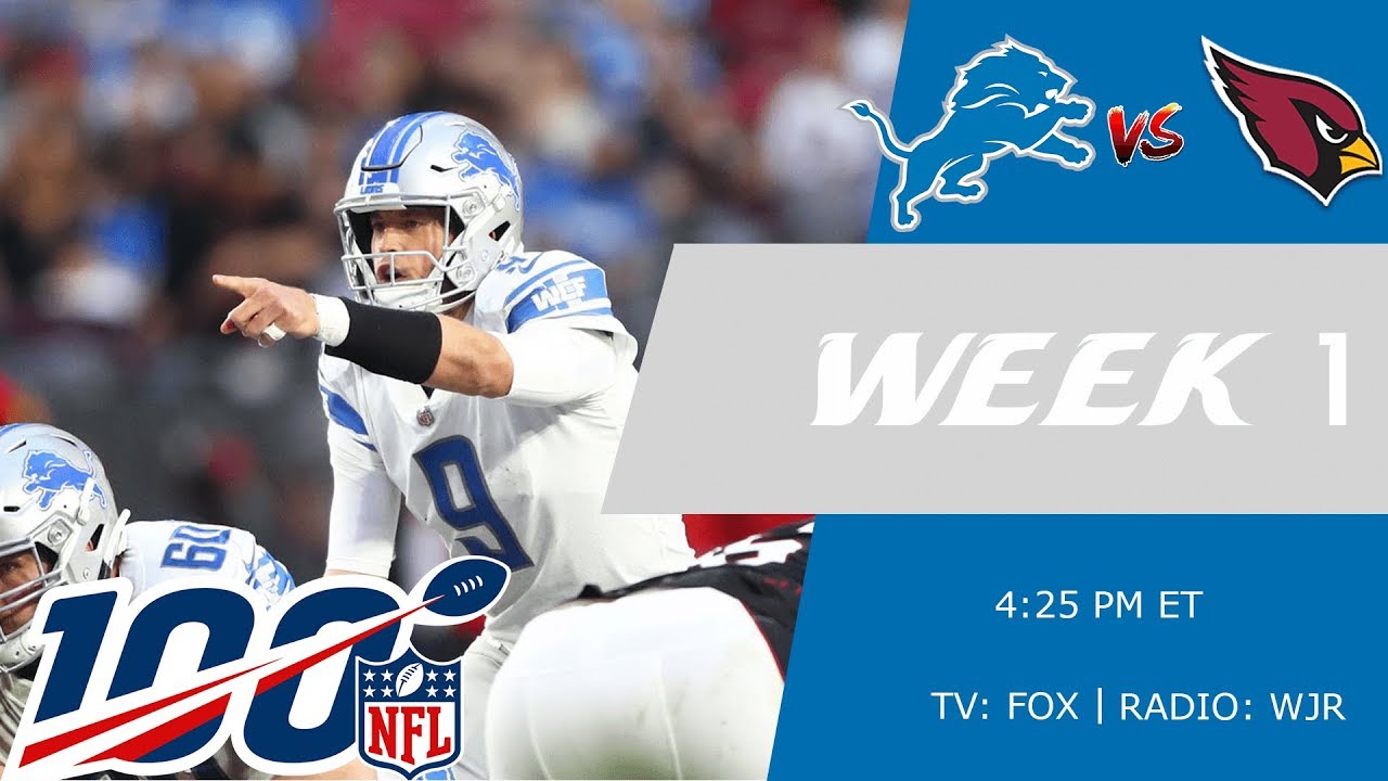 DET vs AZ: NFL Week 1 2019 | Lions Grid | Season 3 - Episode 19 - YouTube