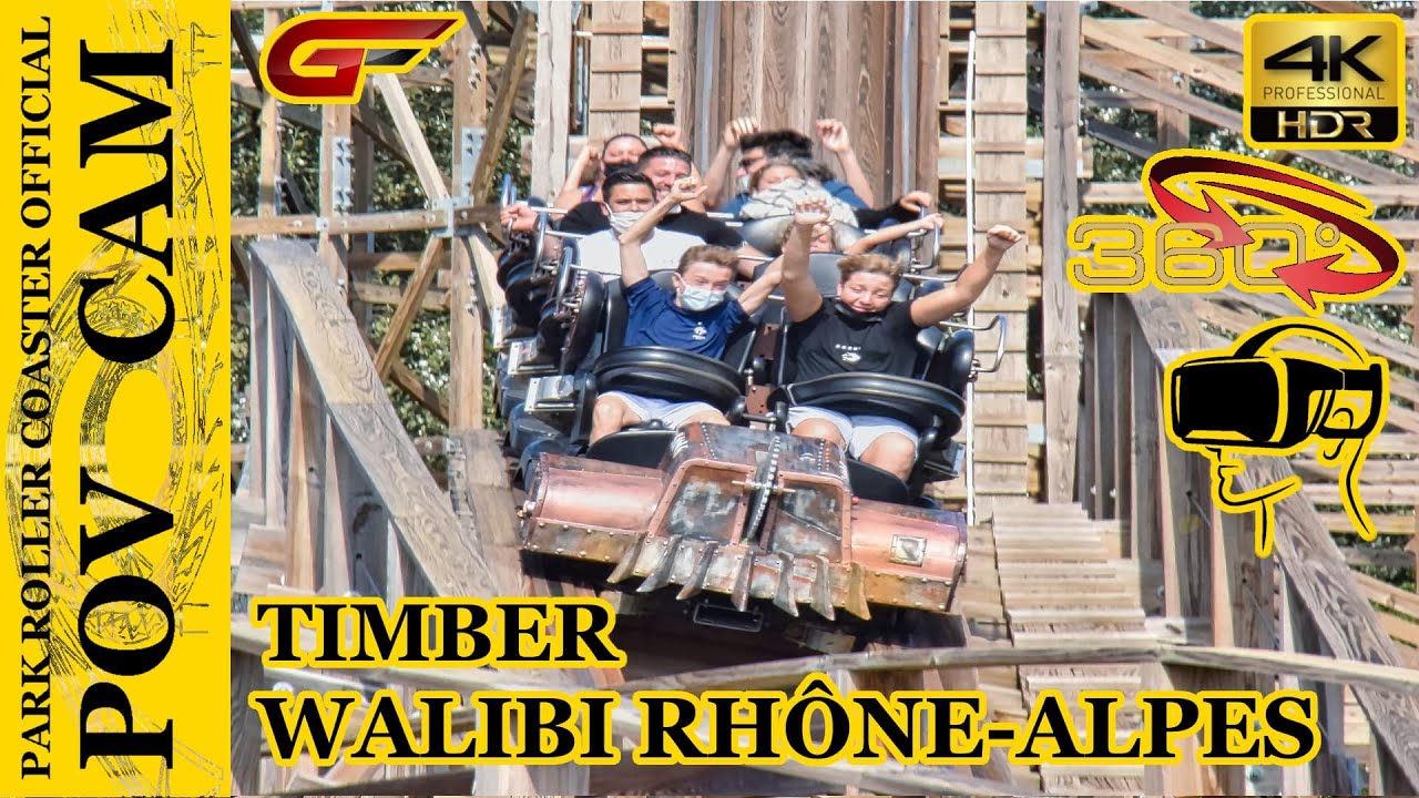 Timber - 360° - G-Force - On Ride / POV CAM - Walibi Rhône Alpes - YouTube