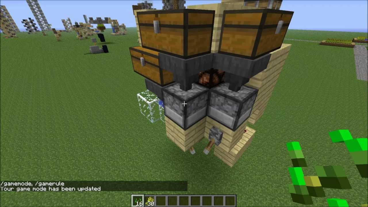 Auto Pistonless Bonemeal Wheat Farm Minecraft 13w07a [HD] [English ...