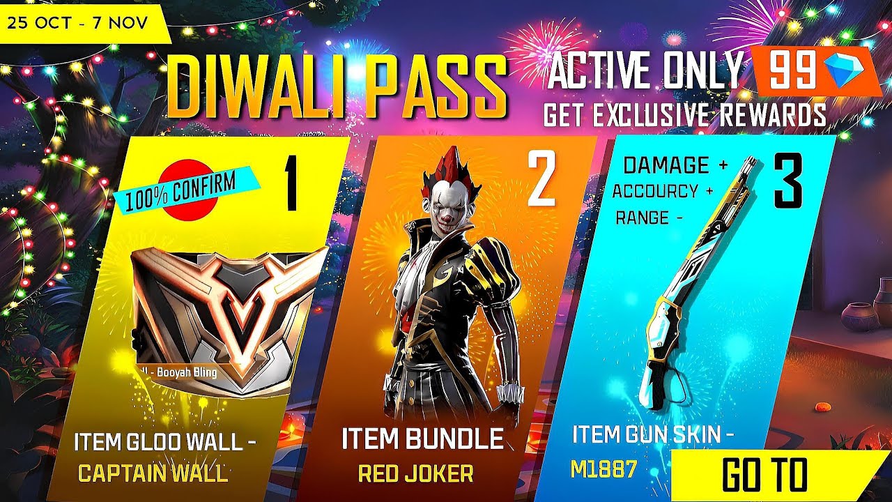 Diwali Wish Event, Diwali Carnival Event 💥😮| Golden Shade Return | Free ...