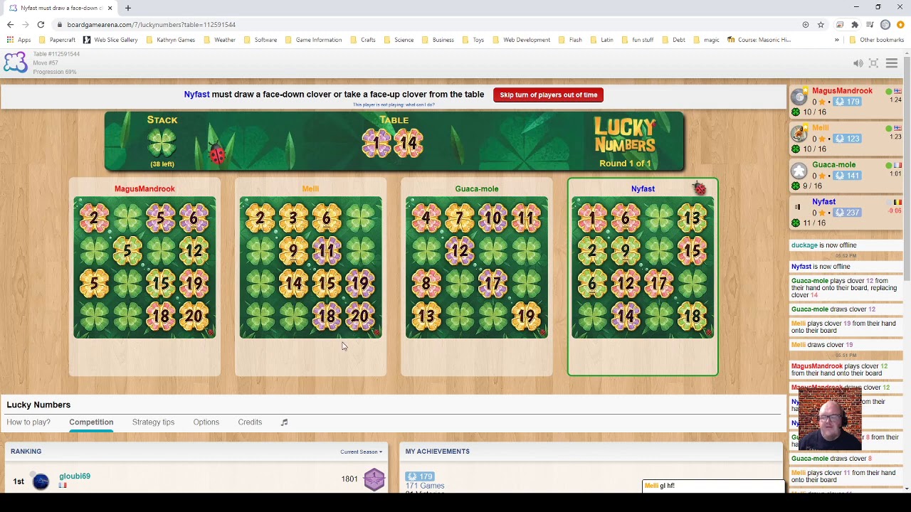 Highlight: Boardgame Arena: Lucky Numbers www.boardgamearena.com - YouTube