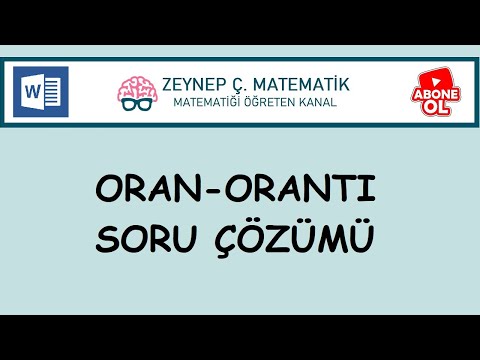 SINAV KAZANDIRAN SORULAR -ORAN-ORANTI SORU ÇÖZÜMÜ-KPSS,TYT,ALES,DGS