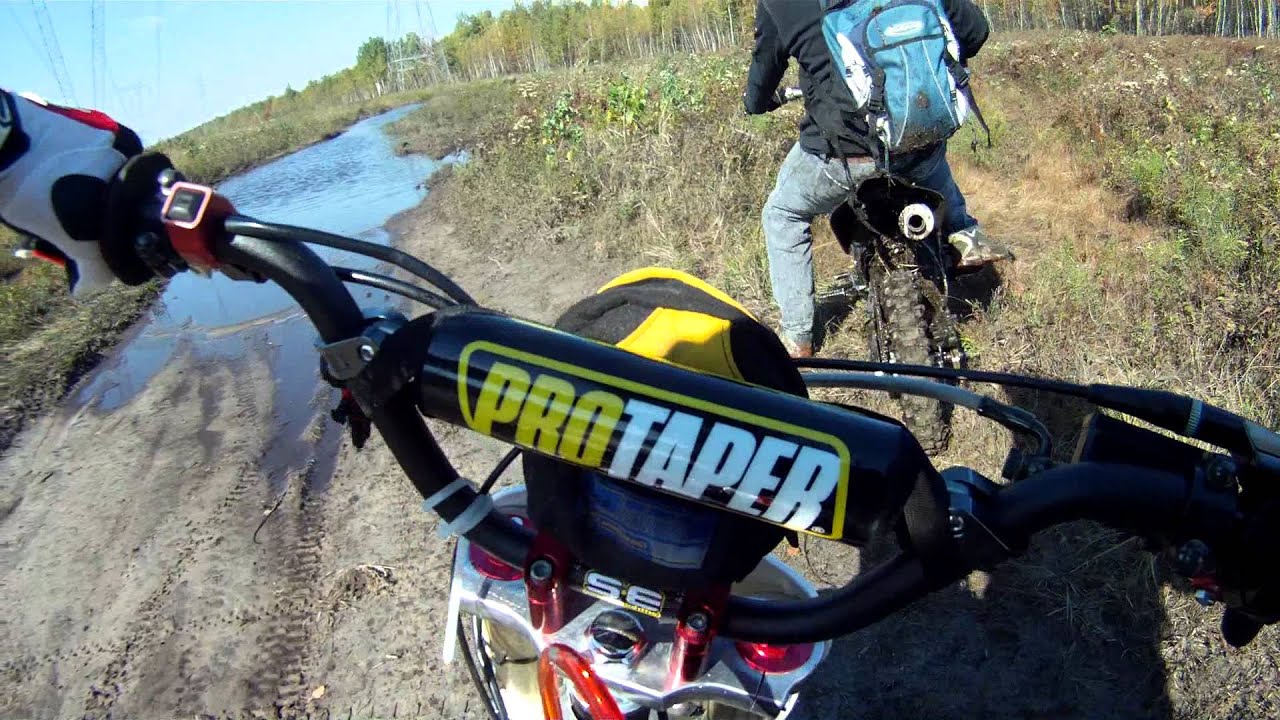 GoPro kdf 150 f & pit bike 125 f muds water wheeli - YouTube