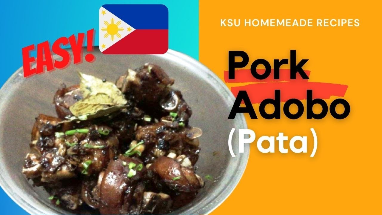 How to Cook Pork Adobo (Pata) | Easy Recipe - YouTube
