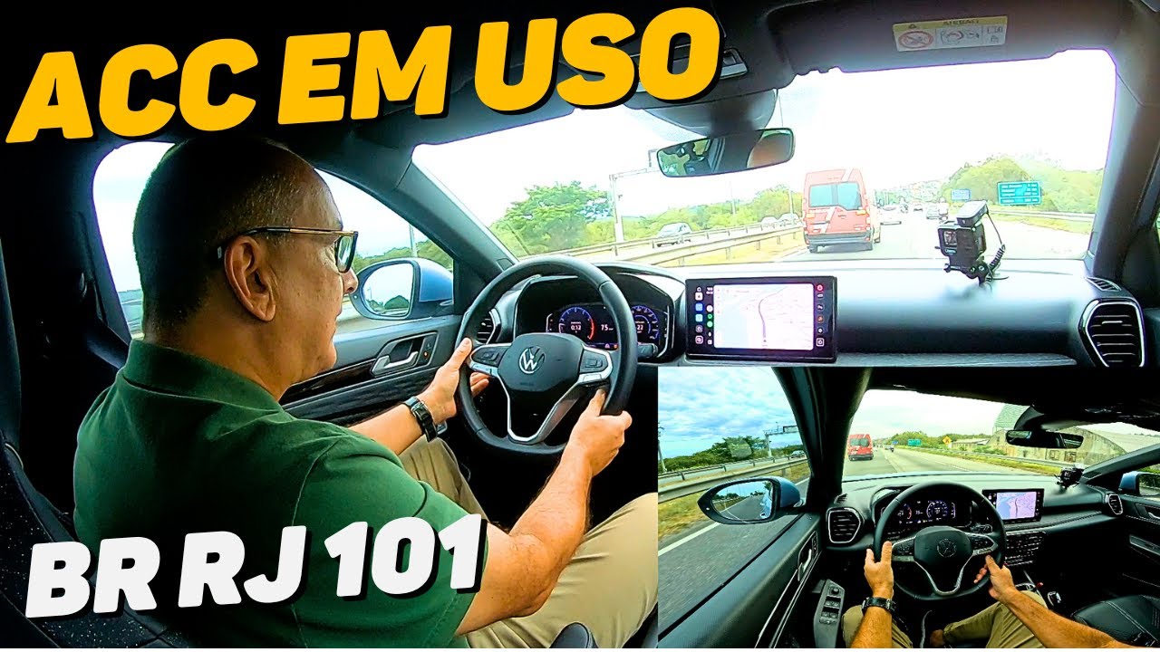 ACC- PILOTO AUTOMÁTICO ADAPTATIVO EM USO NA BR RJ 101. VW TERA HIGH ...