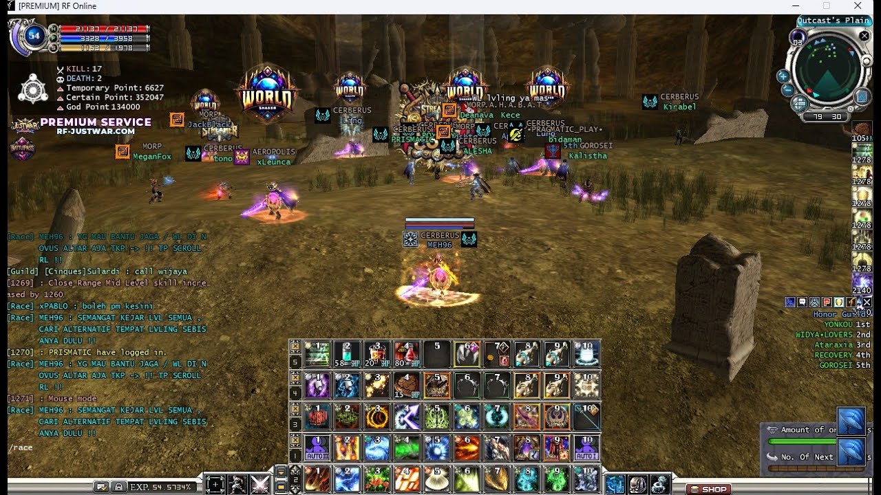 RF JUST WAR | MEH96 - RACE LEADER BELLATO MAGE KANAN MENTOK , LEVELING ...