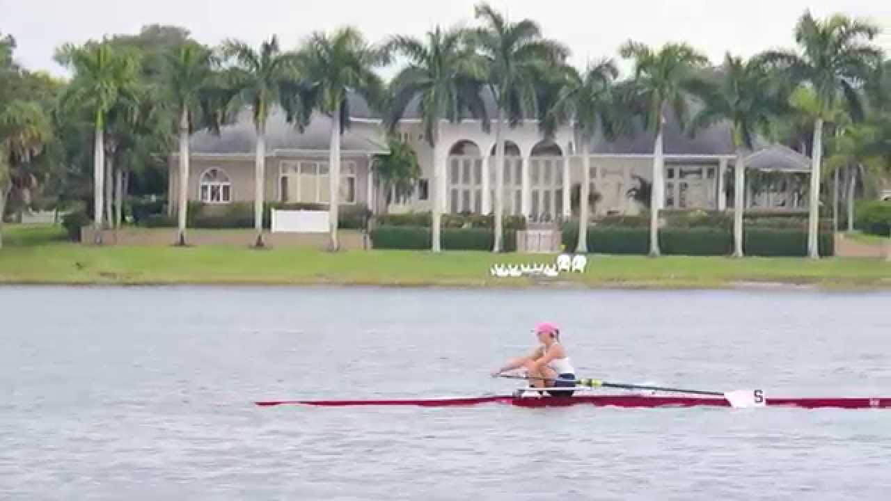 Sarasota Crew Practice - Kate Mizell - Single Rowing Practice - YouTube