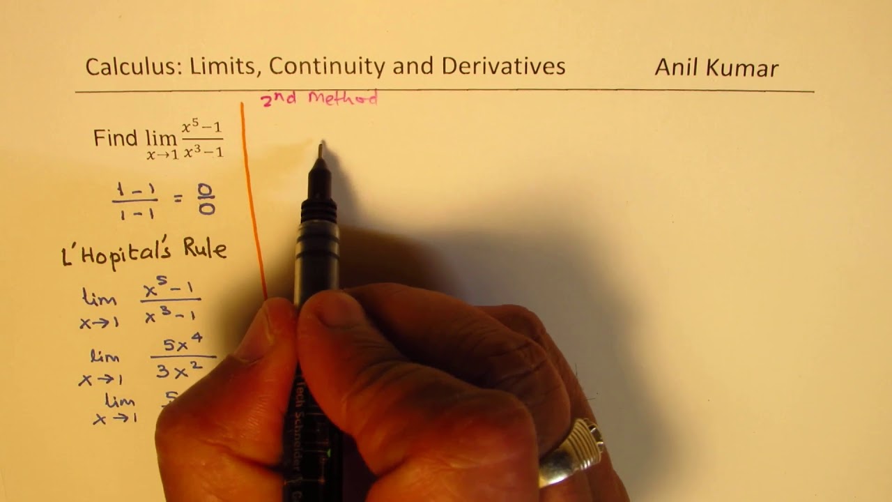 Limit Of Function Lim x 1 x 5 1 x 3 1 with Three Methods YouTube