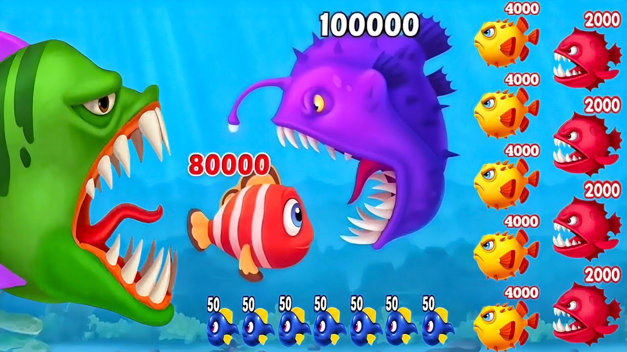 Fishdom 🐟 Monster Shark Extreme Attack 🔥 Fish Rescue from Monster Shark ...