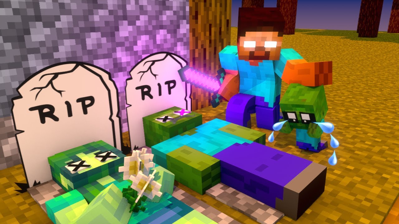 Monster School: Sad ZOMBIE FAMILY Life - Minecraft Animation - YouTube