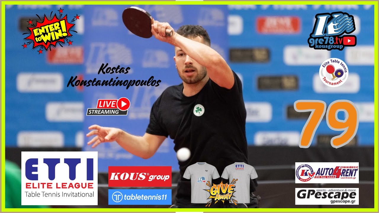 Elite Table Tennis Invitational Tournament 79 by gre78tv 🏓 - YouTube