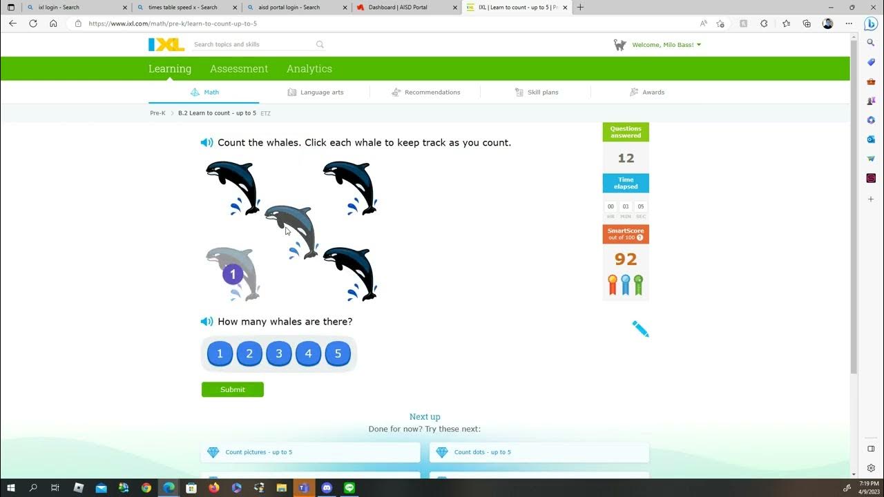 pre-K math IXl - YouTube