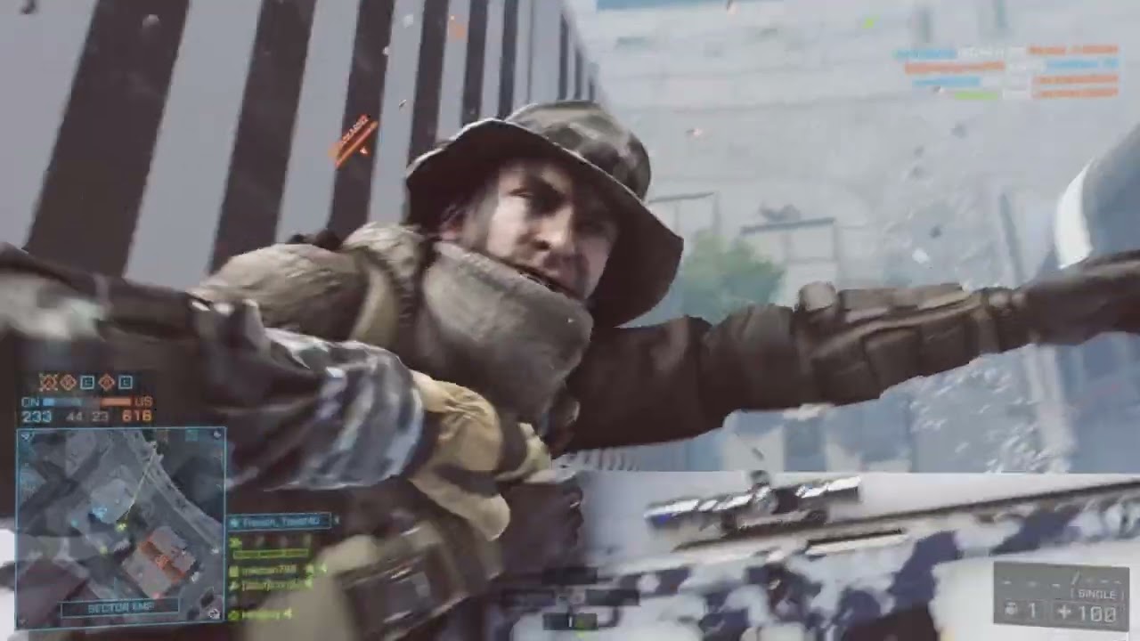 BF4 Knife Only | Knife in Conquest 29 - Taking Tags - YouTube