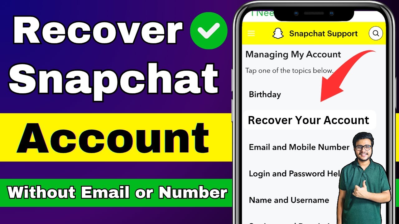 How to Recover Snapchat Account Without Phone Number Or Email ...