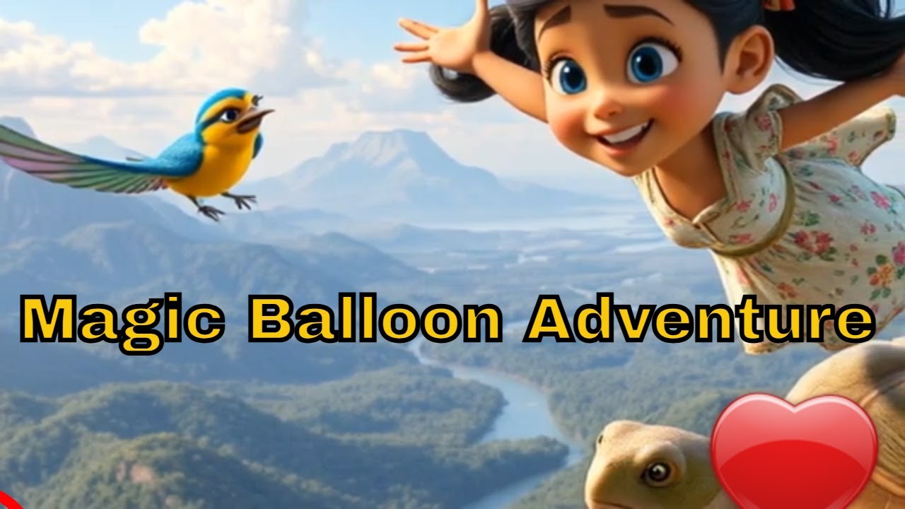 Magic Balloon Adventure | Kids Bedtime Story | Animated Fairy Tale for ...
