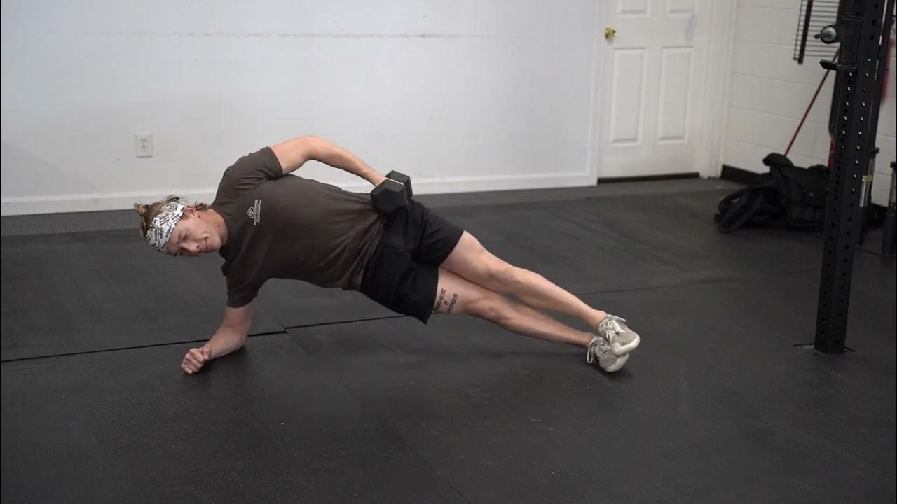 Weighted Side Plank Hip Tap - YouTube