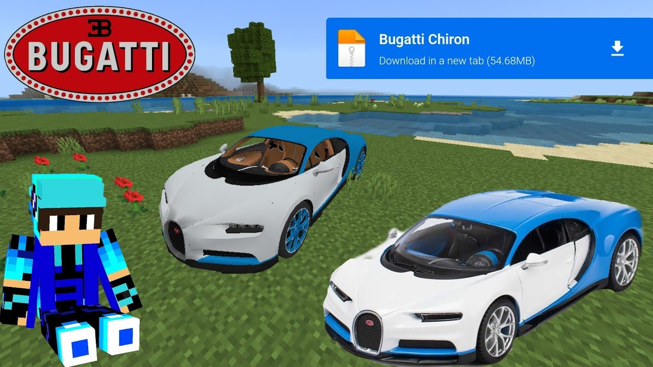 HOW TO DOWNLOAD BUGATTI CHIRON MOD IN MINECRAFT - YouTube