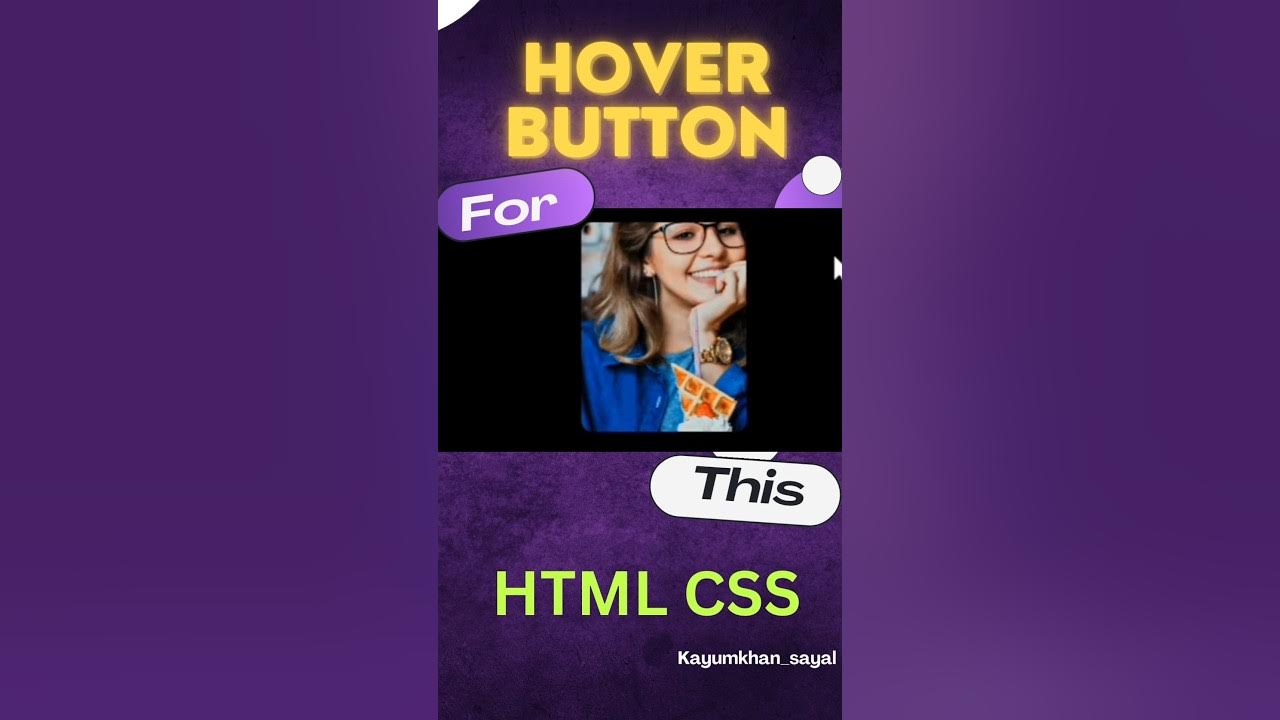 Hover button effect by using html css code snippet #coding #csshacks ...