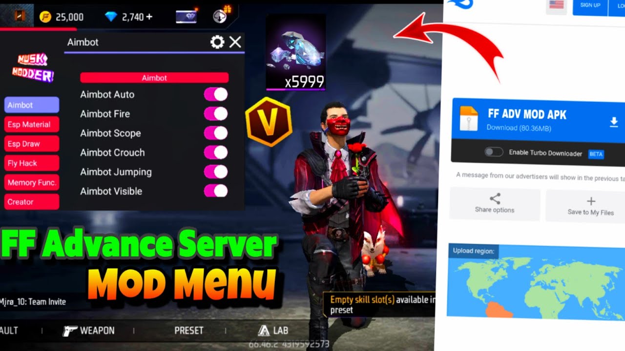 Free Fire Advance Server Mod Menu | Advance Server Mod Menu Free Fire ...