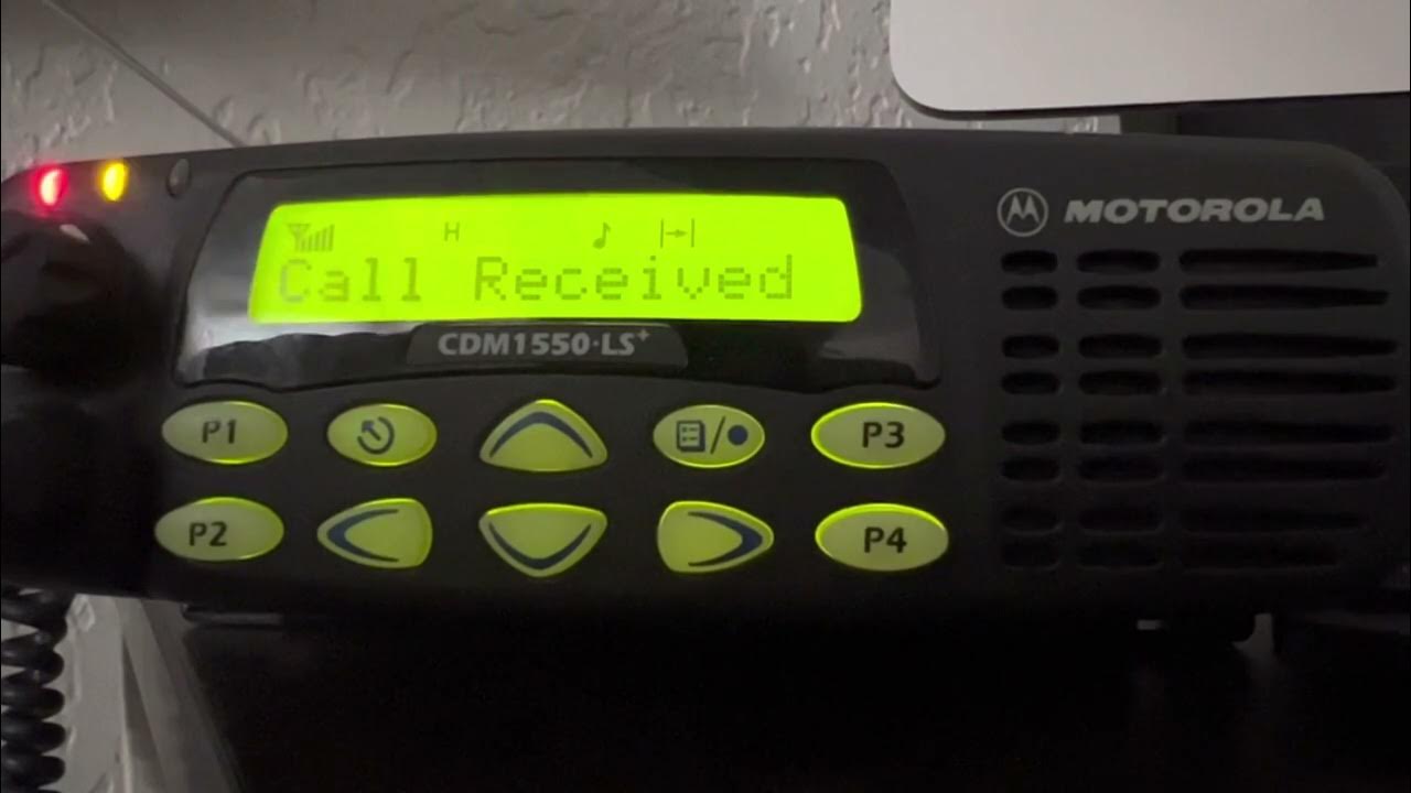 Motorola CDM1550 paging decoding QCII Quik Call II with page tone #3 ...