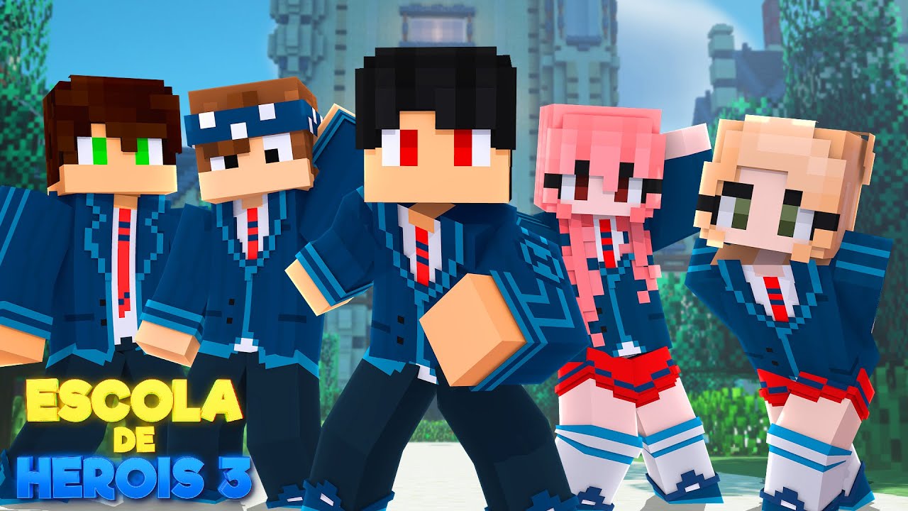 Minecraft Nova Serie Escola De Herois 3 Ep 01 ‹‹ P3dru ›› Youtube