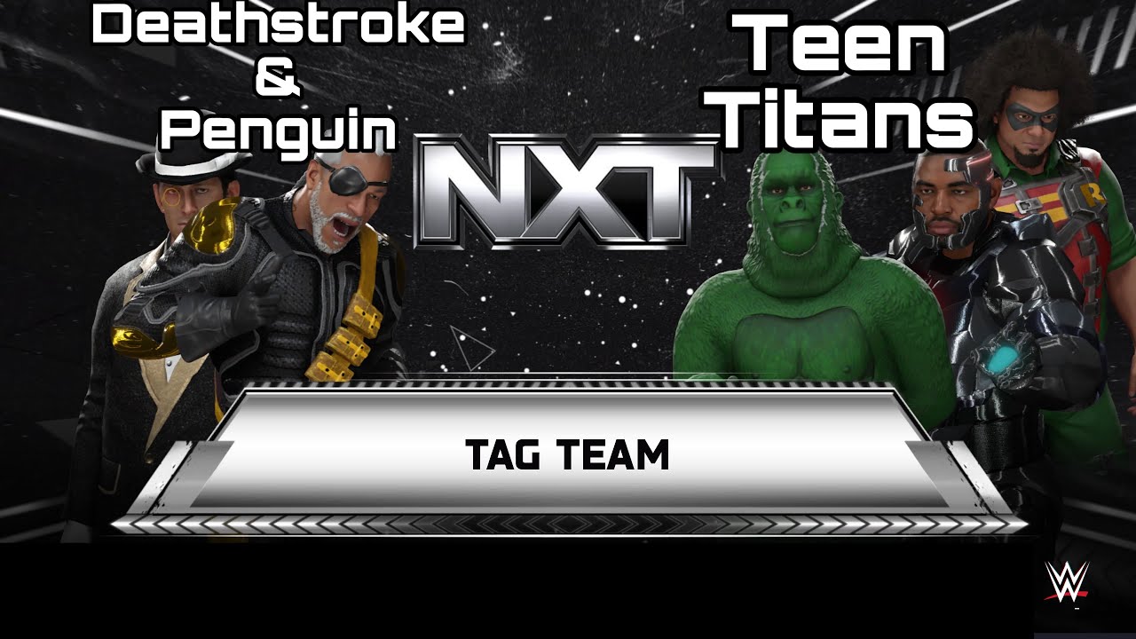 Teen Titans vs Deathstroke & Penguin -WWE 2K25 - YouTube