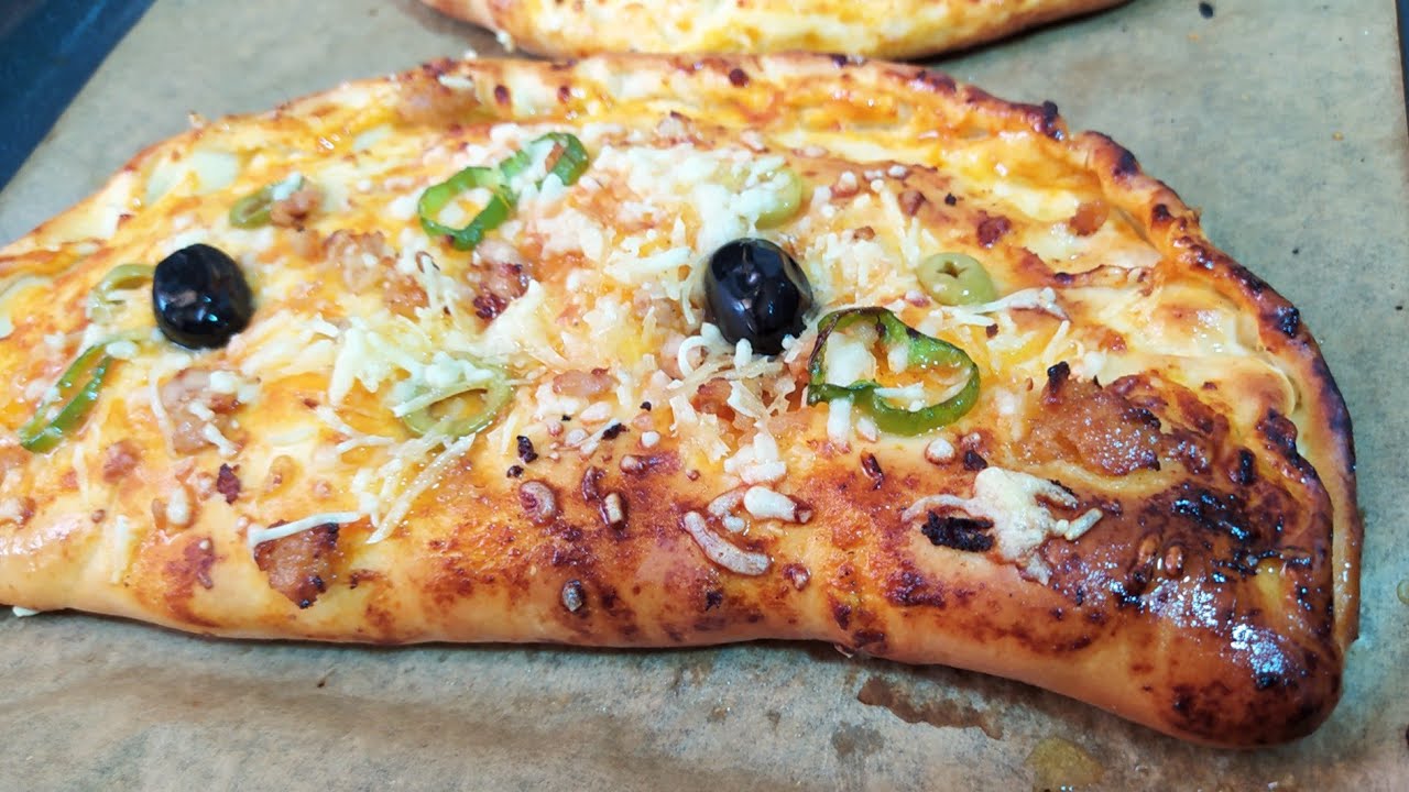 HOMEMADE CALZONE PIZZA -- THE MOST DELICIOUS CALZONE ON YOUTUBE ? - YouTube