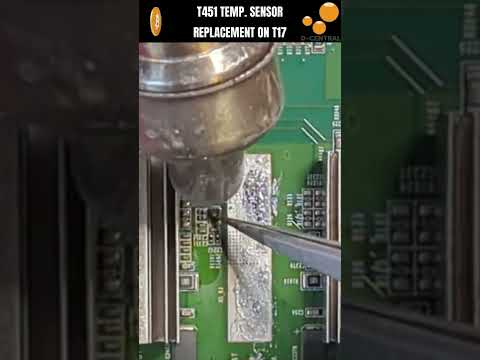 Hashboard Repair: T451 Temp Sensor Replacement on Antminer T17 #shorts - YouTube