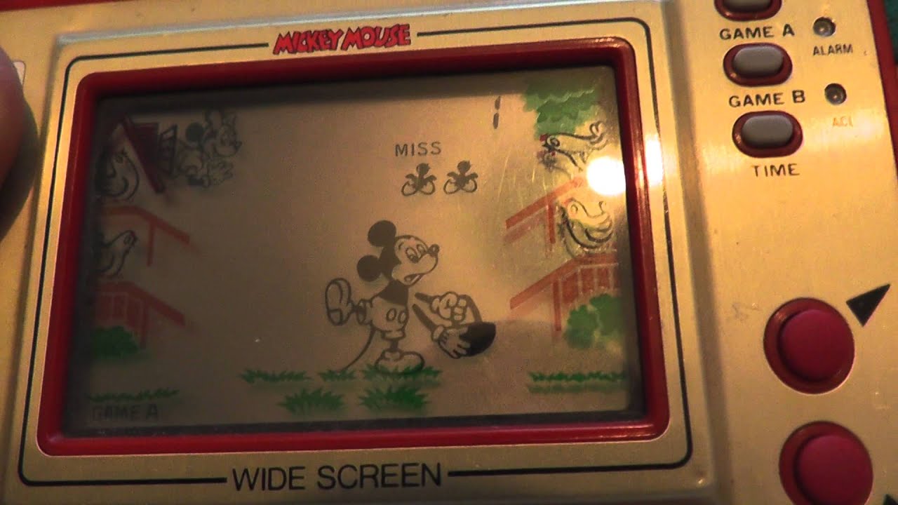 Mickey Mouse Wide Screen Nintendo Game & Watch Tested Working - YouTube