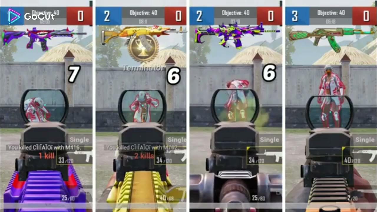 m4 vs scarl vs AKM vs m7 - YouTube