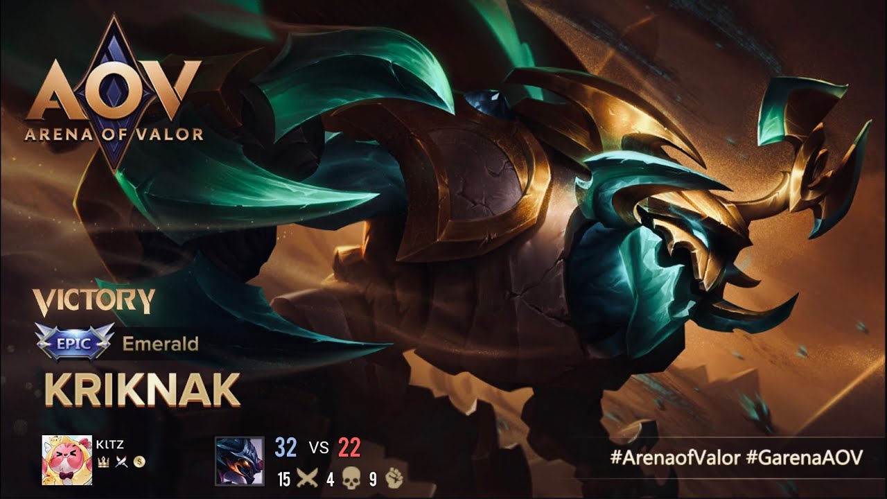 AOV - Arena Of Valor - Kriknak gameplay - YouTube