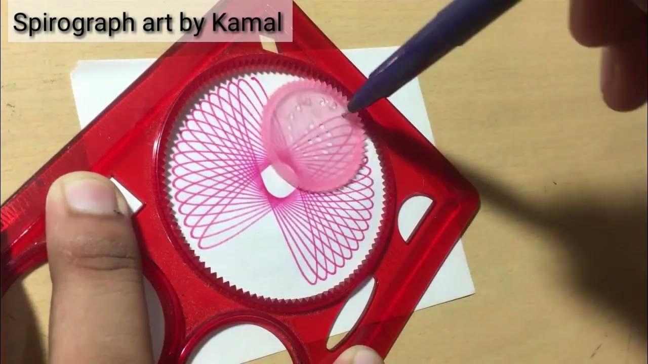 How To Use Spirograph Ruler Beautiful Spirograph Pattern Youtube