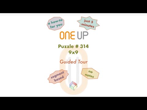 One Up 314 Guided Tour | a how-to for you | #oneuppuzzle #oneup314 #dailypuzzle #logicpuzzle # ...