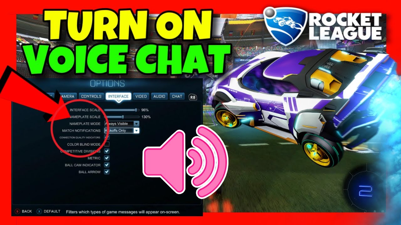 How to TURN ON VOICE CHAT in Rocket League EASY & Step By Step ...