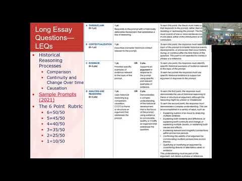 How to Write an APUSH LEQ - YouTube