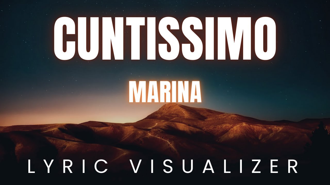 MARINA - CUNTISSIMO | LYRIC VISUALIZER - YouTube