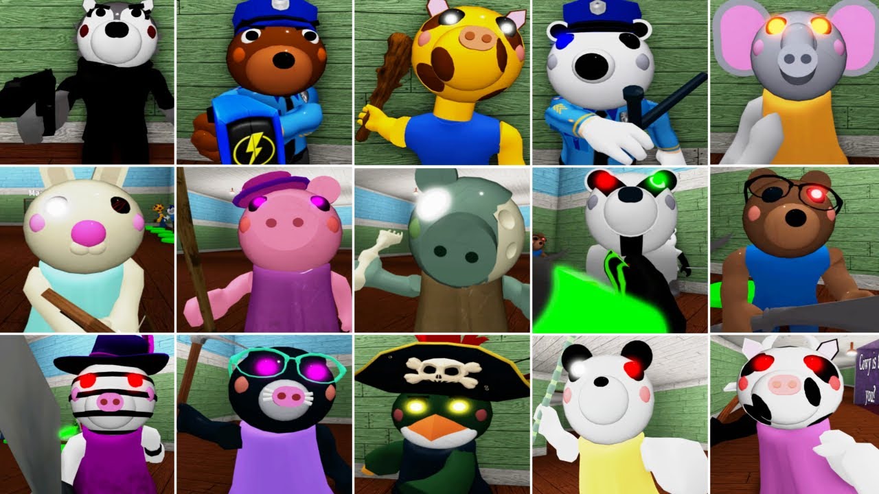 Accurate Roblox Piggy ALL CHARACTER JUMPSCARES ! Roblox Piggy RP - YouTube