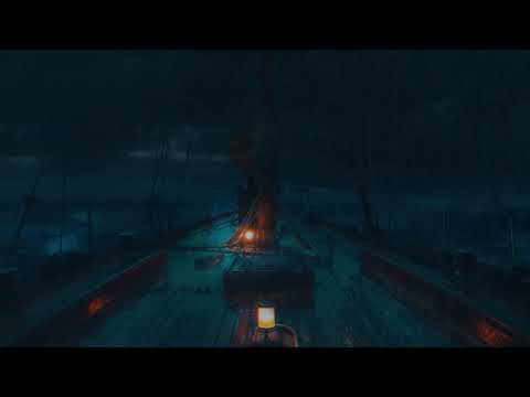 Rain on Sailing Ship at Sea | Relaxing Rainstorm, Ocean Waves & Deep Thunder for Stress Relief